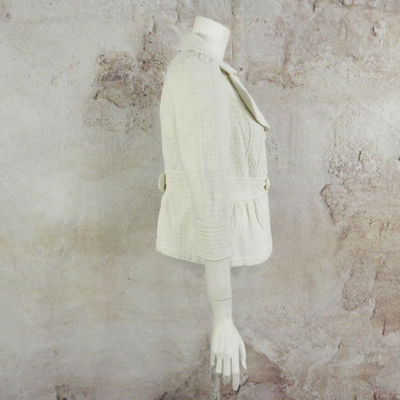 ambition | Jackets & Coats | Ambition White Vintage Look Cropped Peplum ...